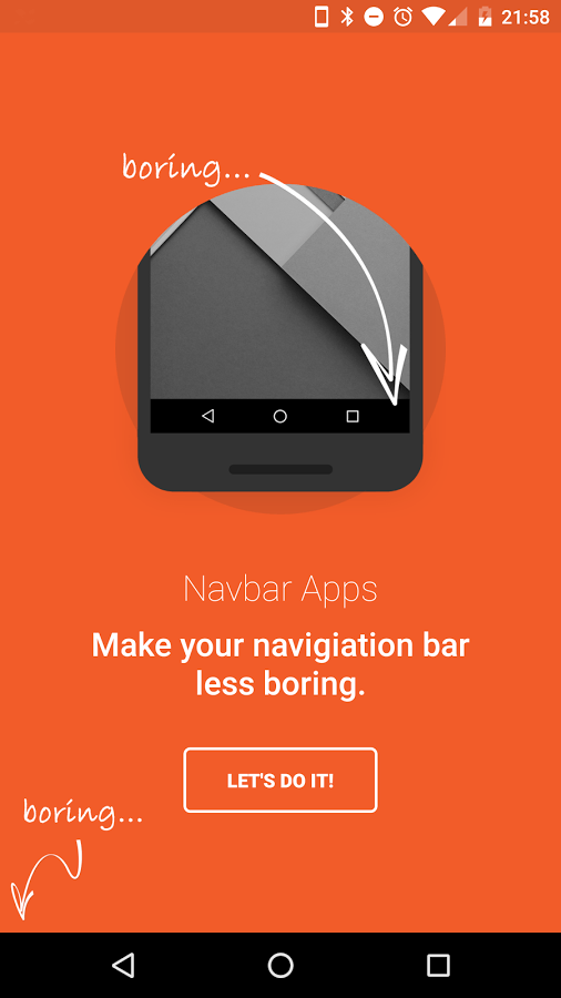 App per personalizzare la navbar su Android senza Root